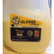 Clover Stornetta Milk, 1% Milkfat Low Fat: Calories, Nutrition Analysis ...