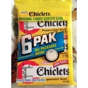 Adams Chiclets, Original Candy Coated Gum, Peppermint: Calories ...