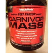MuscleMeds Anabolic Beef Protein Gainer, Carnivor Mass, Dietary ...