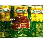 Nathan's Famous Cocktail Smokies, Beef Smoked Sausage: Calories ...