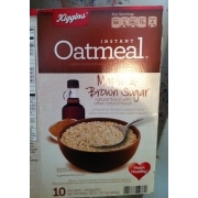 Kiggins Maple And Brown Sugar Flavor Instant Oatmeal: Calories ...