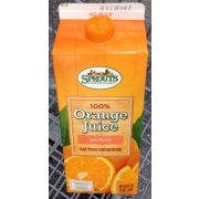 Sprouts 100% Orange Juice, No Plup: Calories, Nutrition Analysis & More ...