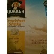 Quaker Vanilla Flavor Breakfast Shake: Calories, Nutrition Analysis ...
