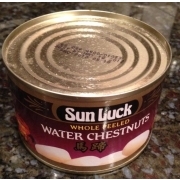 Sun Luck Water Chestnuts, Whole Peeled: Calories, Nutrition Analysis ...