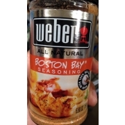 Weber Boston Bay Seasoning: Calories, Nutrition Analysis & More | Fooducate