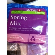 Safeway Farms Spring Mix, European Style Fresh Baby Spinach Baby ...