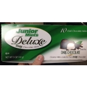 junior MInts Dark Chocolate Mint, Deluxe: Calories, Nutrition Analysis ...