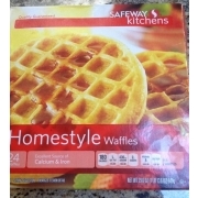 Safeway Kitchen Homestyle Waffles: Calories, Nutrition Analysis & More ...