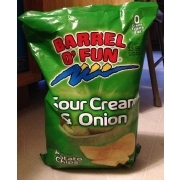 Barrel O' Fun Potato Chips, Sour Cream & Onion: Calories, Nutrition ...