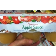 Weis Apple Sauce, Cinnamon: Calories, Nutrition Analysis & More | Fooducate