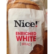 Nice Enriched White Bread: Calories, Nutrition Analysis & More | Fooducate