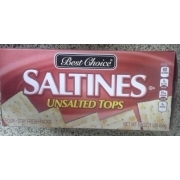 Best Choice Saltines Unsalted Tops: Calories, Nutrition Analysis & More ...