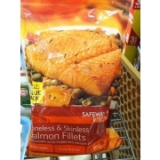 Safeway kitchen Boneless & Skinless Salmon Fillets: Calories, Nutrition ...