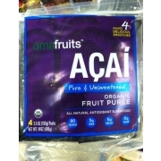 Ama Fruits Acai Pure & Unsweetened Organic Fruit Puree: Calories ...