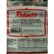 Redondo's Hawaiian Winners Sausage: Calories, Nutrition Analysis & More ...