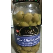 Tassos Blue Cheese Stuffed Colossal Greek Olives: Calories, Nutrition ...