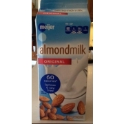Meijer Original Almond Milk: Calories, Nutrition Analysis & More ...
