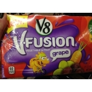 V8 V Fusion Vegetable & Fruit Juice, Grape: Calories, Nutrition ...