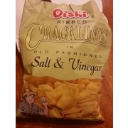 Oishi Ribbed Cracklings In Old Fashioned, Salt And Vinegar: Calories ...
