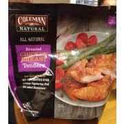 Coleman Natural Breaded Chicken Breast Tenders: Calories, Nutrition ...