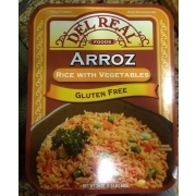 Del Real Foods Arroz Rice With Vegetables: Calories, Nutrition Analysis ...