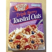 Western Family Triple Berry Toasted Oats Cereal: Calories, Nutrition ...