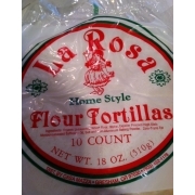 La Rosa Tortillas, Flour, Home Style: Calories, Nutrition Analysis ...