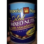 Imperial Nuts Select Mixed Nuts With Macadamias: Calories, Nutrition ...