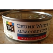365 Everyday Value Chunk White Albacore Tuna: Calories, Nutrition ...
