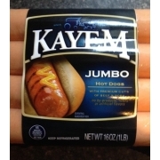 Kayem Jumbo Hot Dogs: Calories, Nutrition Analysis & More | Fooducate
