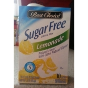 Best Choice Sugar Free Drink Mix, Lemonade: Calories, Nutrition ...