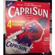 Capri Sun Fruit Punch, Flavored Juice Drink Blend: Calories, Nutrition ...