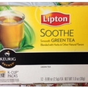 Lipton Smooth Green Tea, Blended With Other Natural Flavors: Calories ...