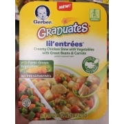 Gerber Graduates Lil' Entrees Creamy Chicken Stew: Calories, Nutrition ...