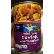 Kroger Ravioli, Beef, Mini: Calories, Nutrition Analysis & More | Fooducate