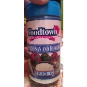 Foodtown Paremsan And Ramano, Grated Cheese: Calories, Nutrition ...