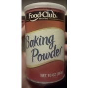 Food Club Baking Powder,: Calories, Nutrition Analysis & More | Fooducate