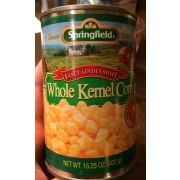 Springfield Whole Kernel Corn, Fancy Golden Sweet: Calories, Nutrition ...