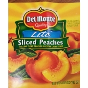 Del Monte Quality Lite Sliced Peaches: Calories, Nutrition Analysis ...