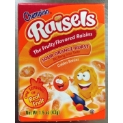 Raisels The Fruity Flavored Raisins, Sour Orange Burst Big Bang Sour ...