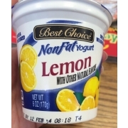 Best Choice Nonfat Yogurt, Lemon: Calories, Nutrition Analysis & More ...