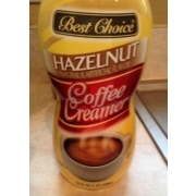 Best Choice Coffee Creamer, Hazelnut: Calories, Nutrition Analysis ...