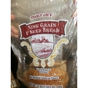 Trader Joe's Nine Grain & Seed Bread: Calories, Nutrition Analysis ...