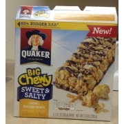 Quaker Big Chewy Sweet & Salty, Caramel Popcorn Crunch, Granola Bars ...