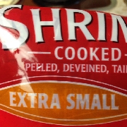 User added: Walmart, Cooked , peeled, deveined, tail off extra small ...