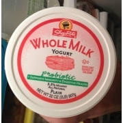 ShopRite Plain Whole Milk Yogurt, 3.3% Milkfat: Calories, Nutrition ...