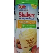 Dole Shakers Yellow Power: Calories, Nutrition Analysis & More | Fooducate