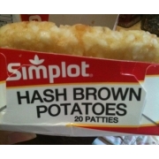 Simplot Hash Brown Potatoes, Patties: Calories, Nutrition Analysis ...