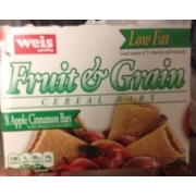 Weis Cereal Bars, Fruit & Grain, Apple & Cinnamon: Calories, Nutrition ...