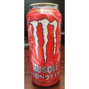 Muscle Monster Energy Shake, Strawberry: Calories, Nutrition Analysis ...